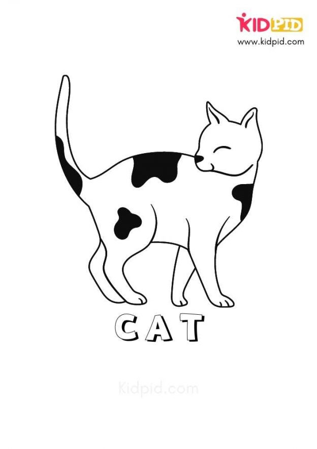 Pets Coloring Printable Worksheets for Kids - Kidpid