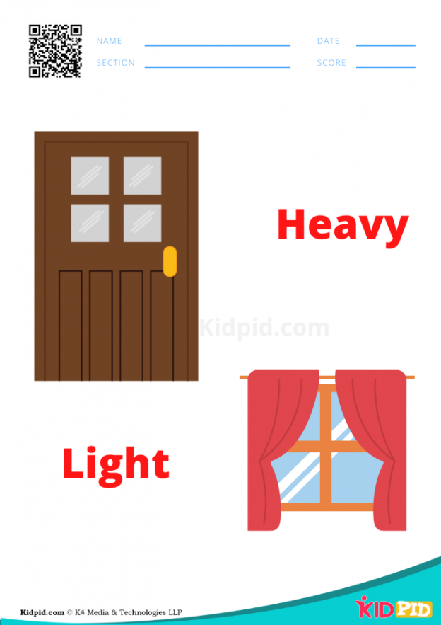 Heavy or Light: Measuring Weight Worksheets - Kidpid