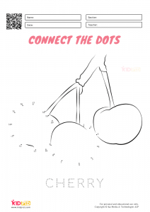Fruits Connect the Dot Worksheets for Kids - Kidpid