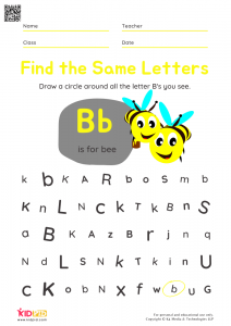 Letter Recognition Preschool Worksheets - Kidpid