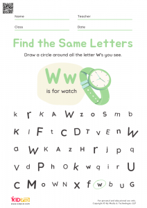 Letter Recognition Preschool Worksheets - Kidpid