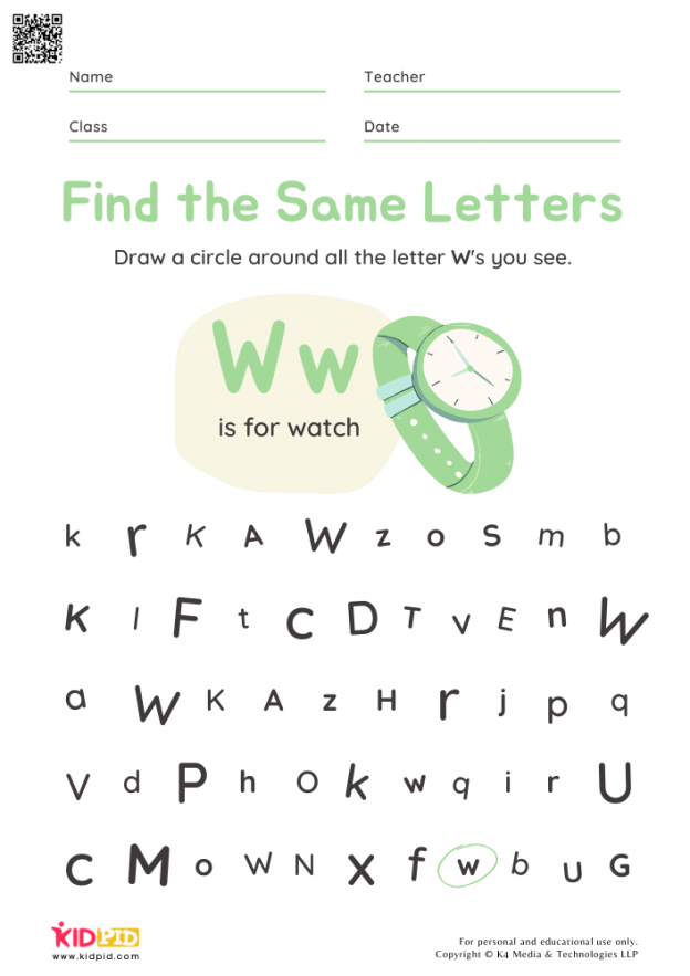 Letter Recognition Preschool Worksheets - Kidpid
