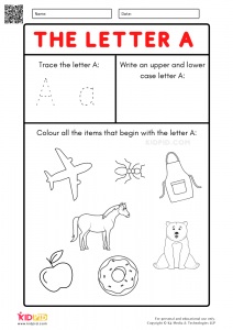 A-Z Letter Focus Worksheets for Preschool - Kidpid