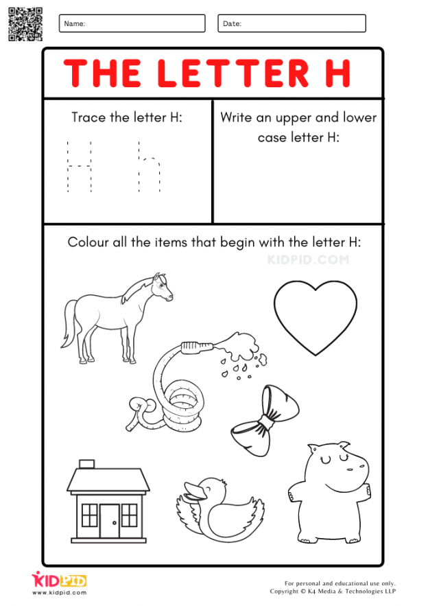 A-Z Letter Focus Worksheets for Preschool - Kidpid