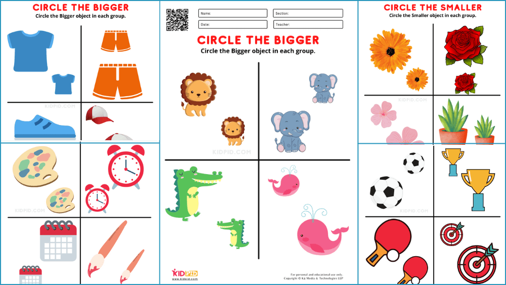 Big Small Worksheets For Preschool Free Printables Kidpid Big Small Worksheets For Preschool Free Printables Kidpid