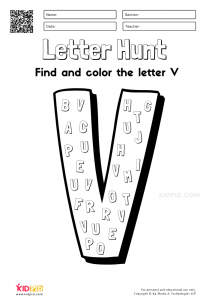 Letter Hunt Worksheet Printables for Preschool - Kidpid