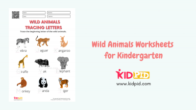Wild Animals Worksheets for Kindergarten - Kidpid
