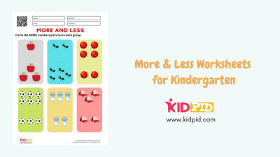 More & Less Worksheets for Kindergarten - Free Printables - Kidpid