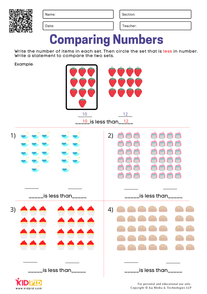 Comparing Numbers Worksheets For Grade 1 Kidpid Comparing Numbers Worksheets For Grade 1 Kidpid