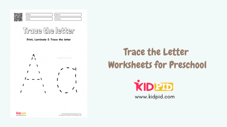 Trace the Letter Worksheets for Preschool - Kidpid