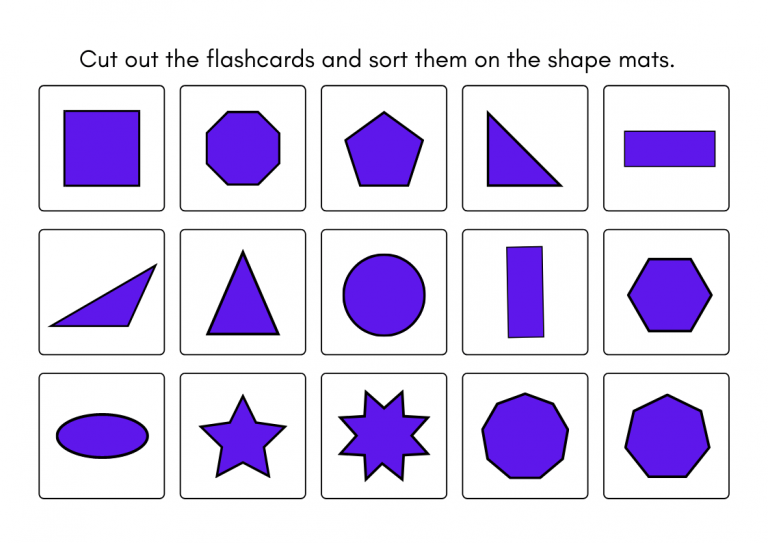2D Shape Sorting Mats - Kidpid