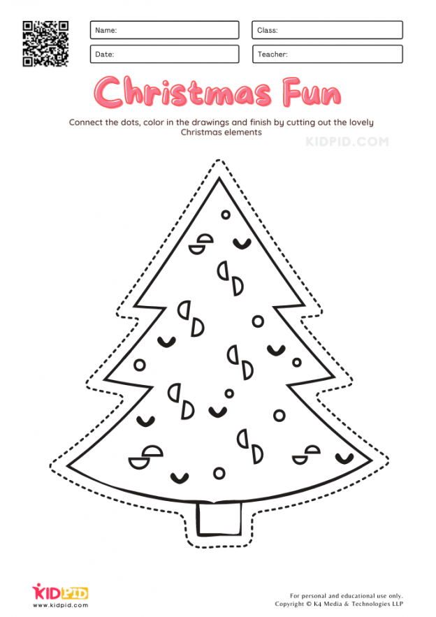Christmas Coloring Worksheets for Kids - Kidpid