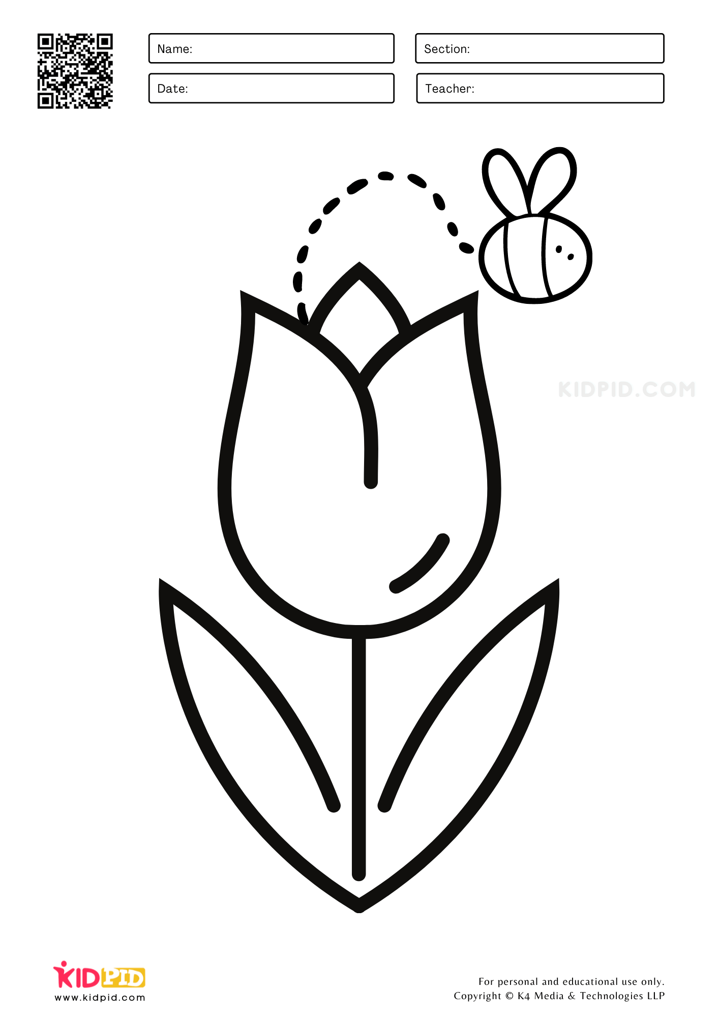 Spring Coloring Book for Kids - Kidpid
