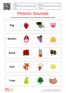 Phonic Sounds Worksheets for Kids - Kidpid