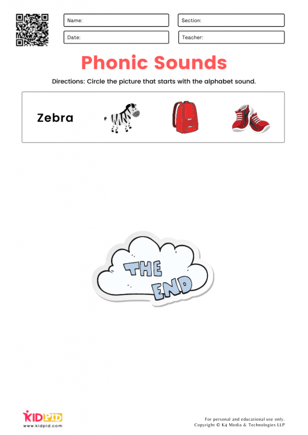 Phonic Sounds Worksheets for Kids - Kidpid