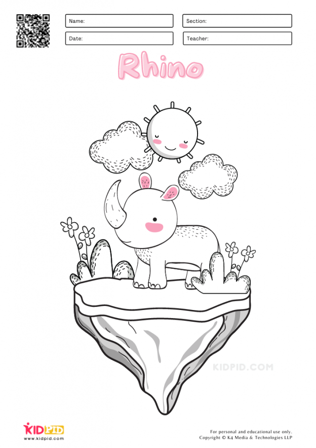 Wild Animals Coloring Book for Kids - Kidpid