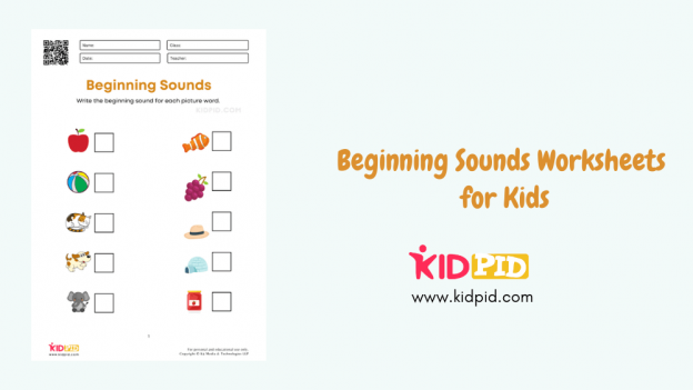 Beginning Sounds Worksheets for Kids - Kidpid
