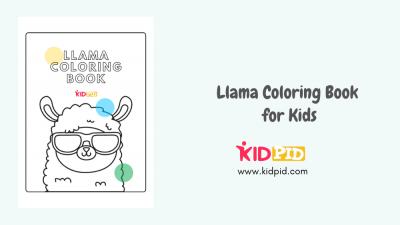 Llama Coloring Book for Kids - Kidpid