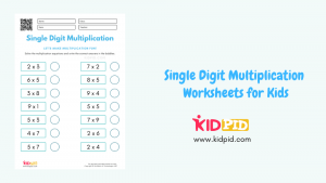 Single Digit Multiplication Worksheets for Kids - Kidpid