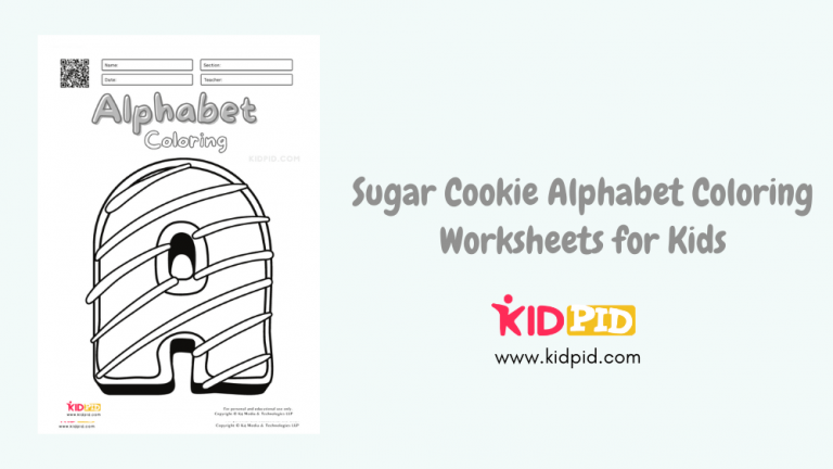 Cookie Alphabet Coloring Worksheets for Kids - Kidpid