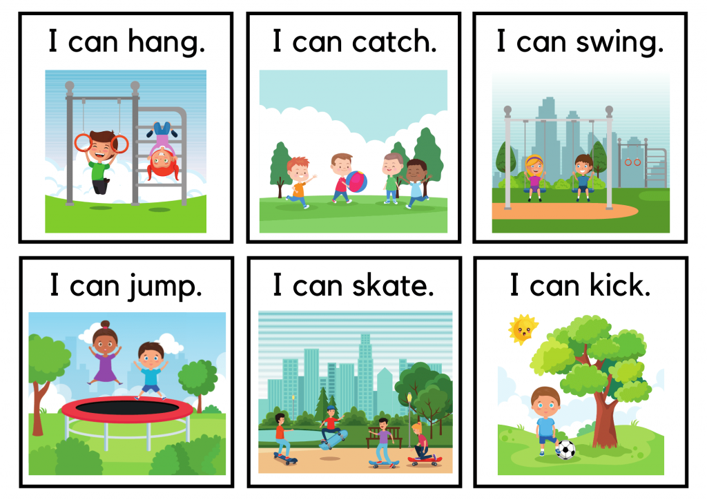 Verbs Flashcards with Pictures - Kidpid