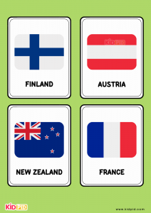 Flags of the World Flashcards - Kidpid