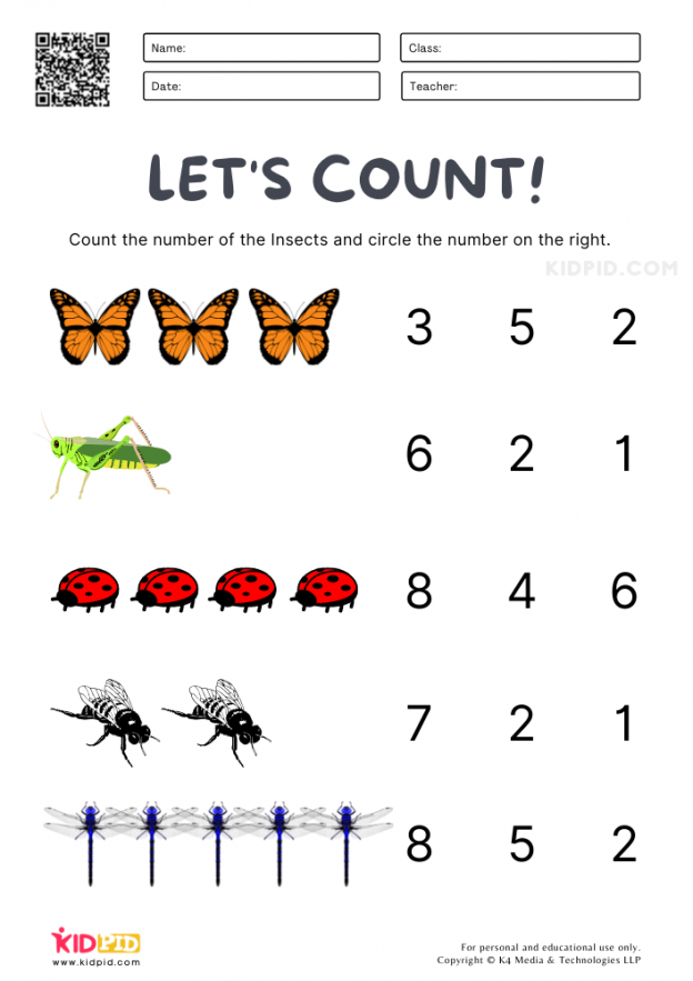 Counting Numbers Activity Sheets Counting Numbers Activity Sheets