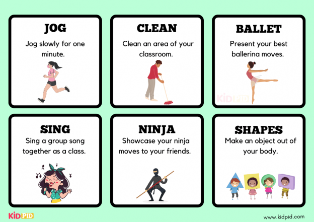 Brain Breaks Task Cards - Kidpid