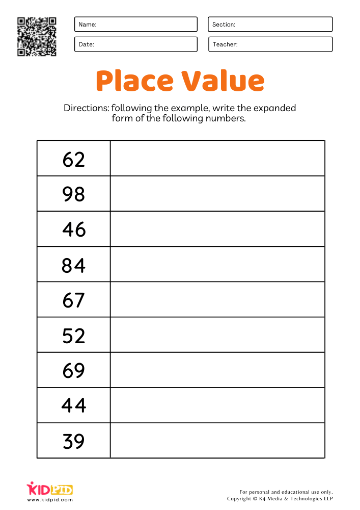 3rd Grade Math Expanded Form