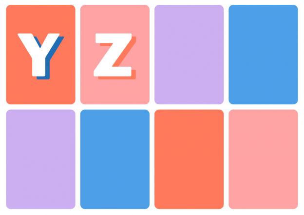 Alphabet Simple Colorful Flashcard Sheets - Kidpid