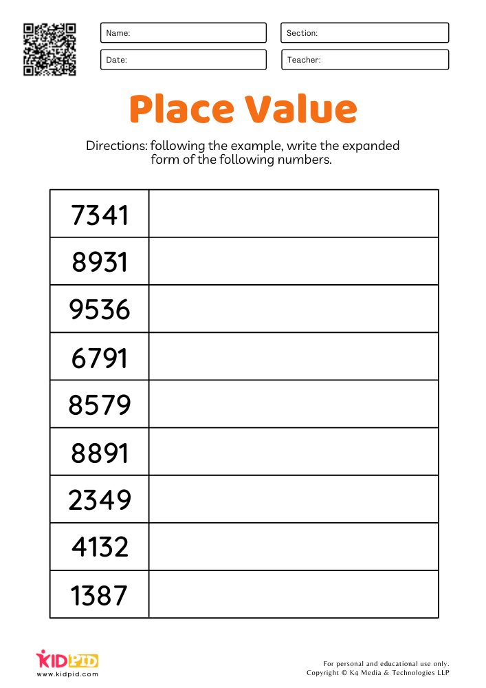 Math Expanded Form Worksheets For Grade 3 Kidpid Math Expanded Form Worksheets For Grade 3 Kidpid