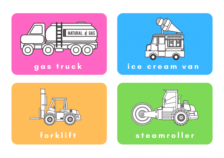 Transport Flashcards - Kidpid