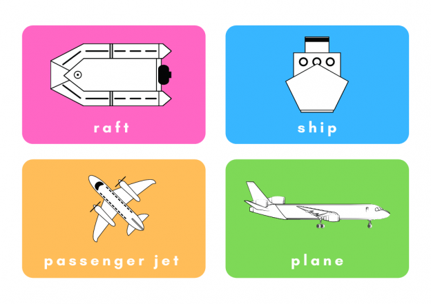 Transport Flashcards - Kidpid