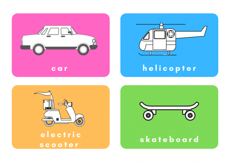 Transport Flashcards - Kidpid
