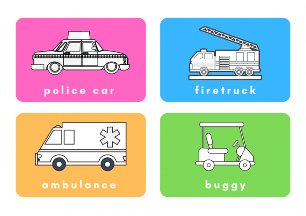 Transport Flashcards - Kidpid
