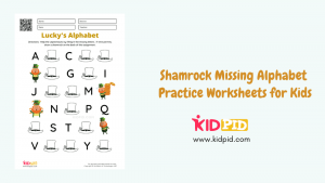 Shamrock Missing Alphabet Practice Worksheets for Kids - Kidpid