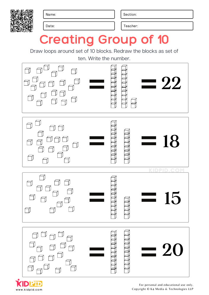 Regrouping With Base 10 Blocks Printable Worksheets For Grade 1 Kidpid Regrouping With Base 10 Blocks Printable Worksheets For Grade 1 Kidpid