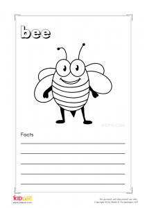 Minibeasts Coloring and Writing Book - Kidpid
