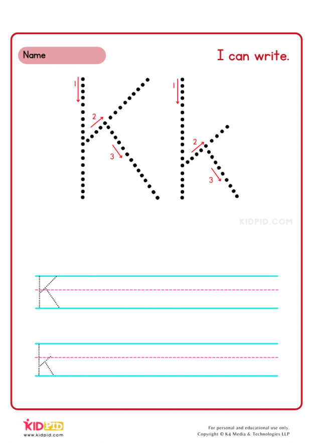 Alphabet Handwriting Printable Worksheets - Kidpid