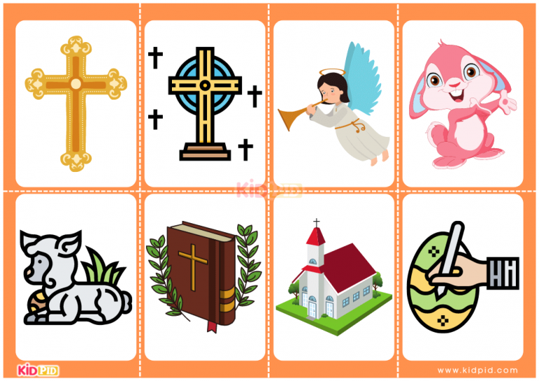 Easter Flashcards - Kidpid