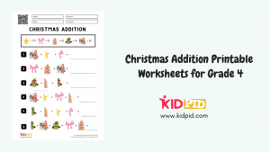 Christmas Addition Printable Worksheets for Grade 4 - Kidpid