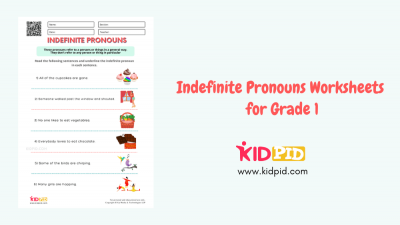 Indefinite Pronouns Worksheets for Grade 1 - Kidpid