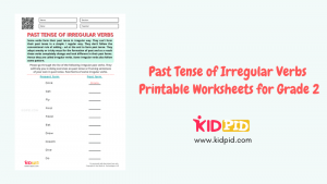 Past Tense Verbs Printable Worksheets for Grade 2 - Kidpid