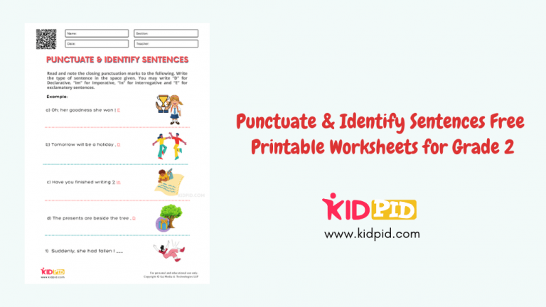 Punctuate & Identify Sentences Free Printable Worksheets for Grade 2 ...