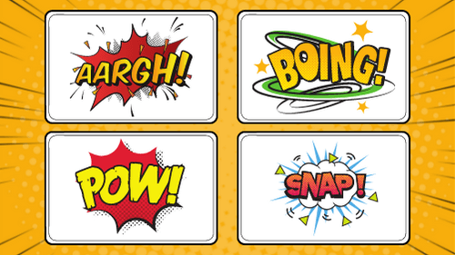 Onomatopoeia Flashcards - Kidpid