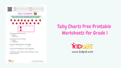 Tally Charts Free Printable Worksheets for Grade 1 - Kidpid