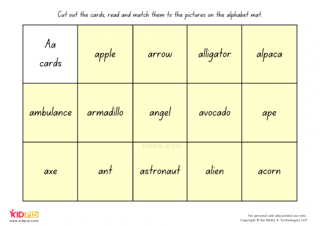 Alphabet Match Game for Kids - Kidpid