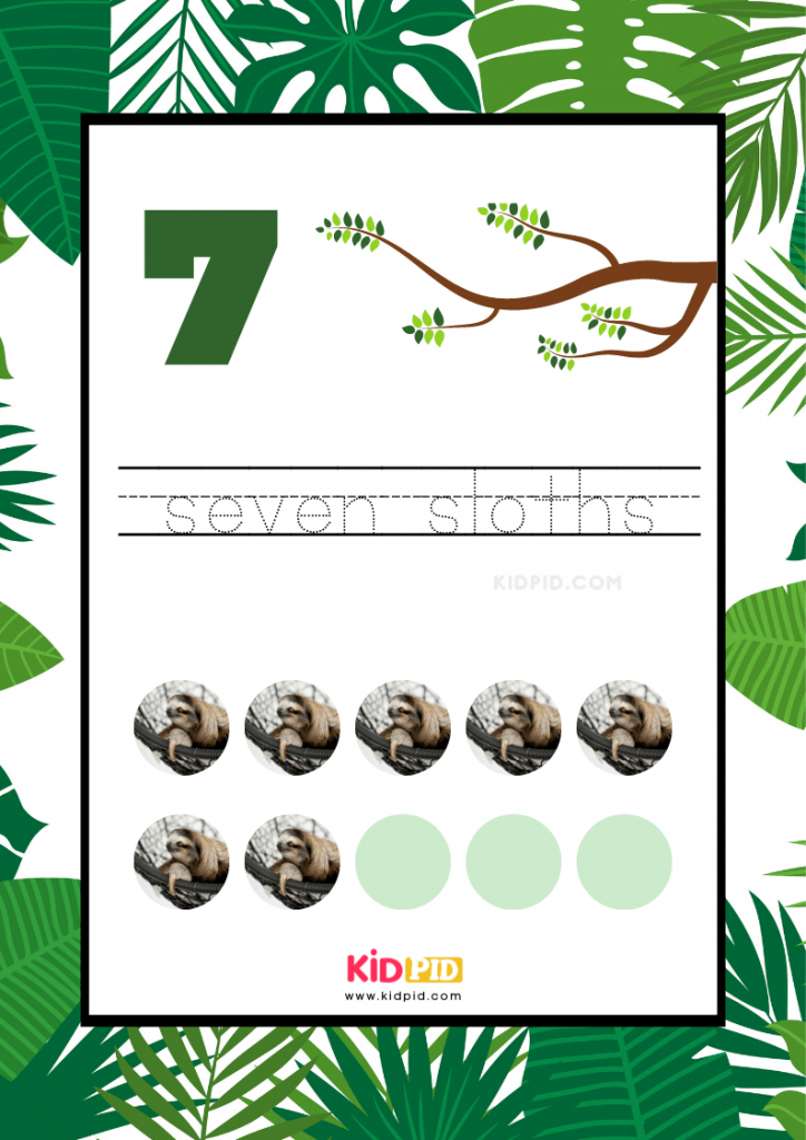 Sloth Number Posters - Kidpid