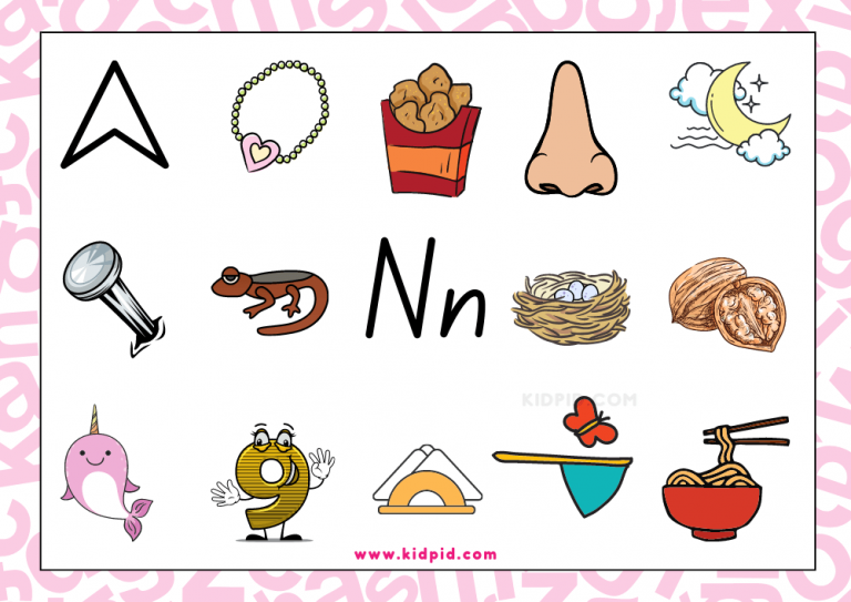 Alphabet A - Z Picture Mats Worksheet - Kidpid