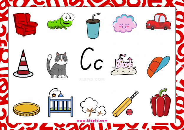 Alphabet A - Z Picture Mats Worksheet - Kidpid